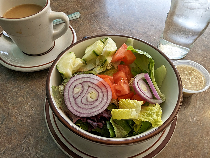 A garden in a bowl that somehow doesn't feel like punishment—fresh, crisp, and ready for its supporting role.