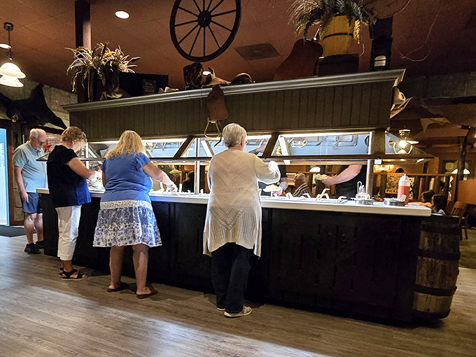 The salad bar pilgrimage—where diners contemplate the age-old question: how much room should I save for the main event?