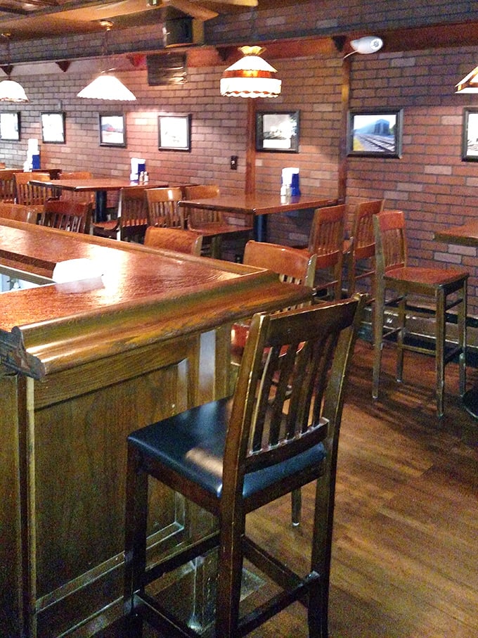The dining area speaks volumes: sturdy wooden tables, comfortable chairs, and lighting that flatters both the food and your dinner companions.