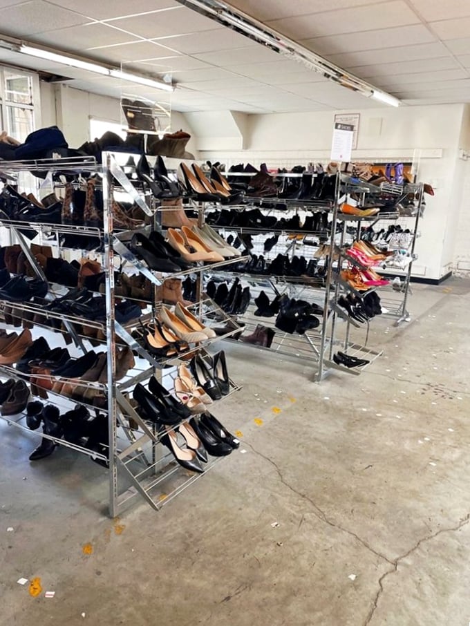 Shoe racks that rival Imelda Marcos's closet offer everything from practical flats to party-ready heels—all pre-broken-in for your comfort.
