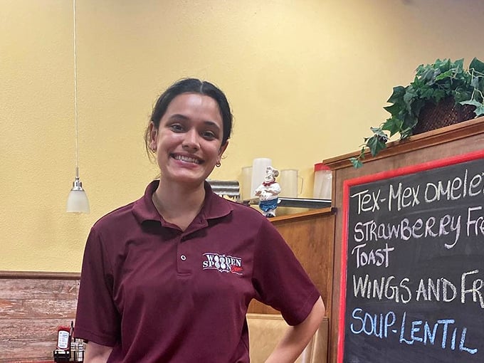 The staff at Wooden Spoon don't just serve food—they deliver morning salvation with a smile that suggests they're in on a delicious secret.