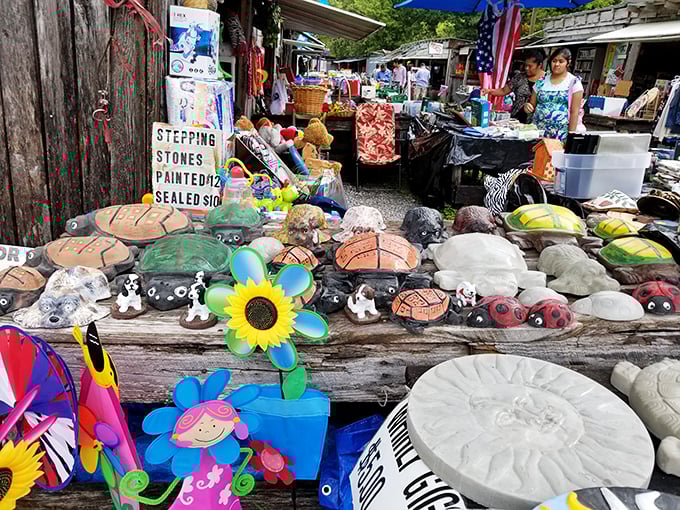 Painted stepping stones prove that even garden paths deserve a little personality and whimsy.