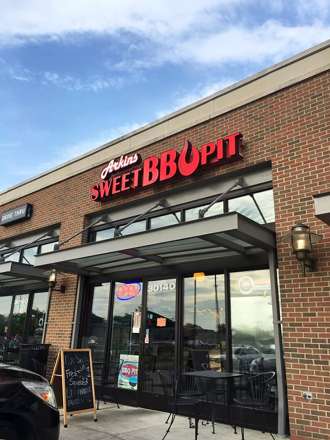 The storefront might be modest, but that "OPEN" sign glows like a North Star for barbecue pilgrims throughout Metro Detroit.