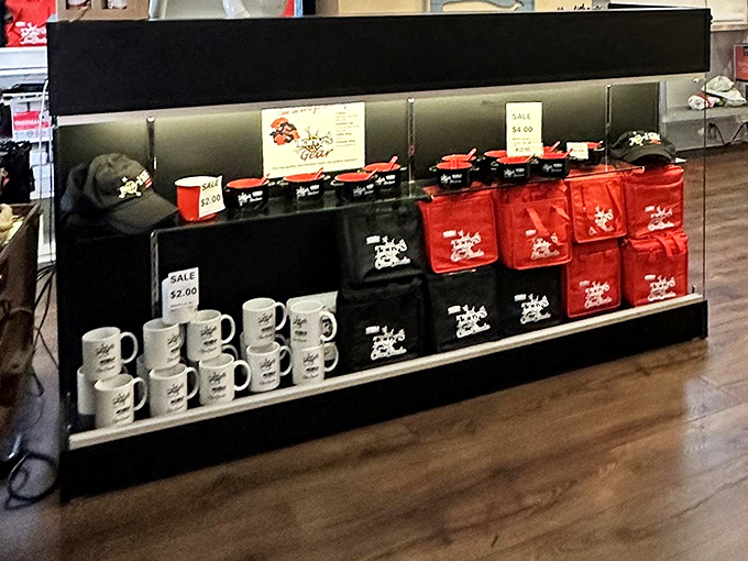 Merchandise that lets you take the Tony's experience home. That coffee mug might not make your homemade chowder taste better, but it'll remind you where to find the real thing.