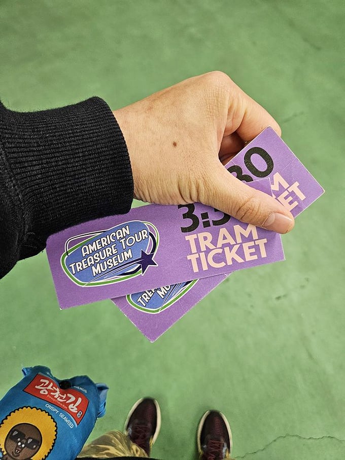 Your ticket to wonderland! These purple passes are your passport to a parallel universe where nothing is thrown away and everything tells a story.