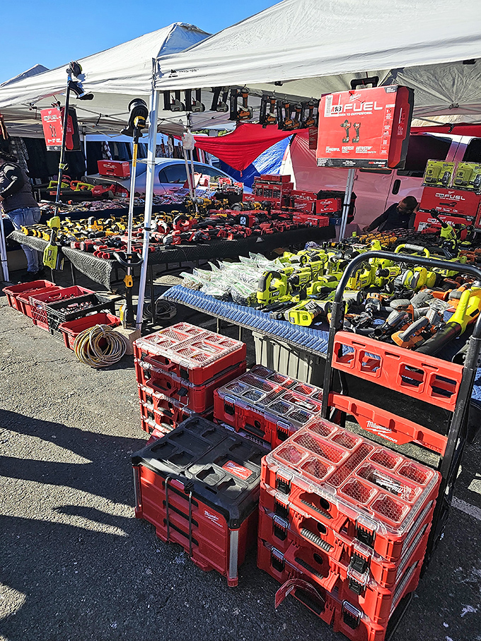 Tool heaven for DIY enthusiasts—where professional-grade equipment finds new hands ready for weekend projects.