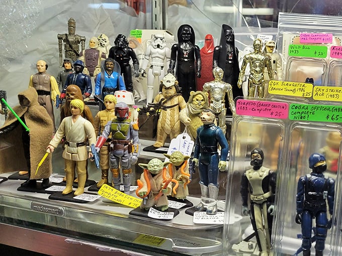 The Force is strong with this collection of Star Wars figures—a plastic galaxy of characters that spans generations of fandom and collecting.