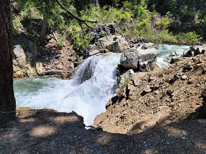 Nature's spa treatment in action. This cascade doesn't just look spectacular—it fills the air with negative ions and positive vibes.