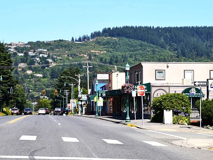 The modern Chetco Community Public Library in Brookings serves as both knowledge hub and community gathering place.