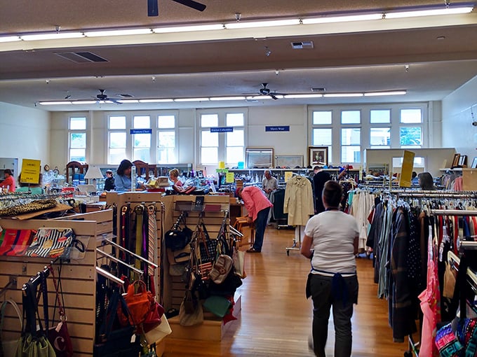 Inside this bright, airy space, shoppers hunt for bargains with the focused intensity of wine connoisseurs at a Napa Valley tasting.
