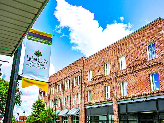 Brick buildings in Lake City have been lovingly restored, creating a downtown where the past and present coexist beautifully. 