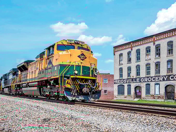 Reidsville's train rumbles past historic buildings where time—and money—seem to stretch further. All aboard the savings express!