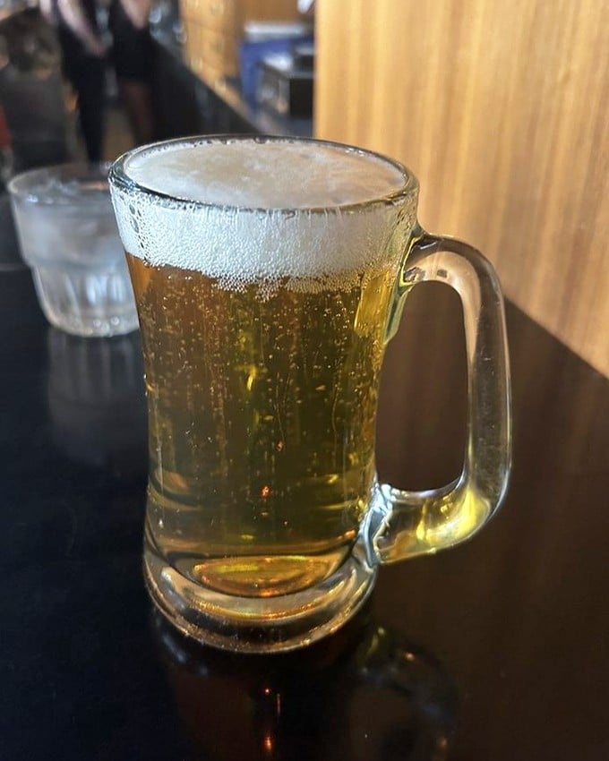 Beer so perfectly poured it deserves its own Instagram account—the golden ratio of liquid to foam in physical form.