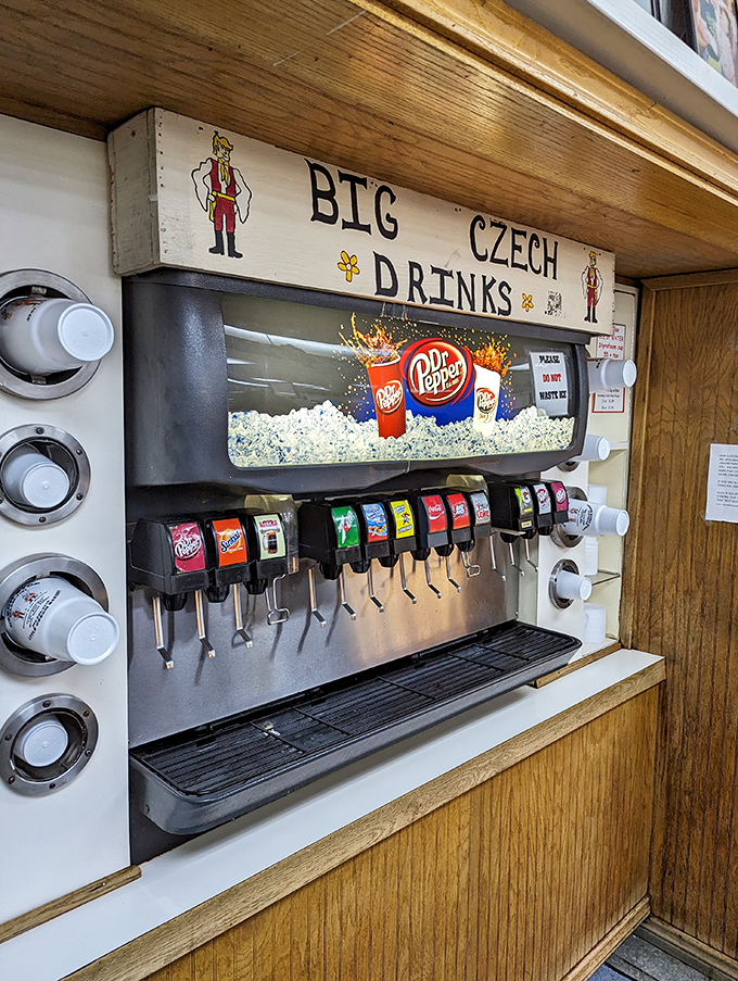 "Big Czech Drinks" – because after sampling half the bakery case, you'll need something to wash down all that pastry perfection.