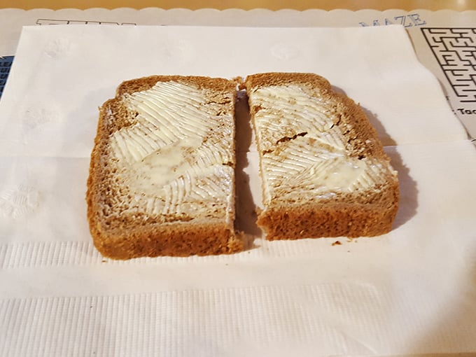 Sometimes the supporting cast steals the show – buttery bread ready for its close-up.