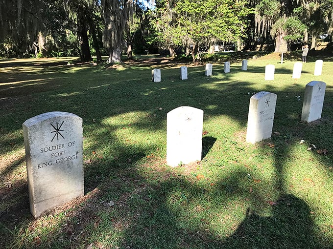 A solemn reminder that for many soldiers, Fort King George was both their first posting and their last. Their sacrifice is etched in Georgia's foundation.