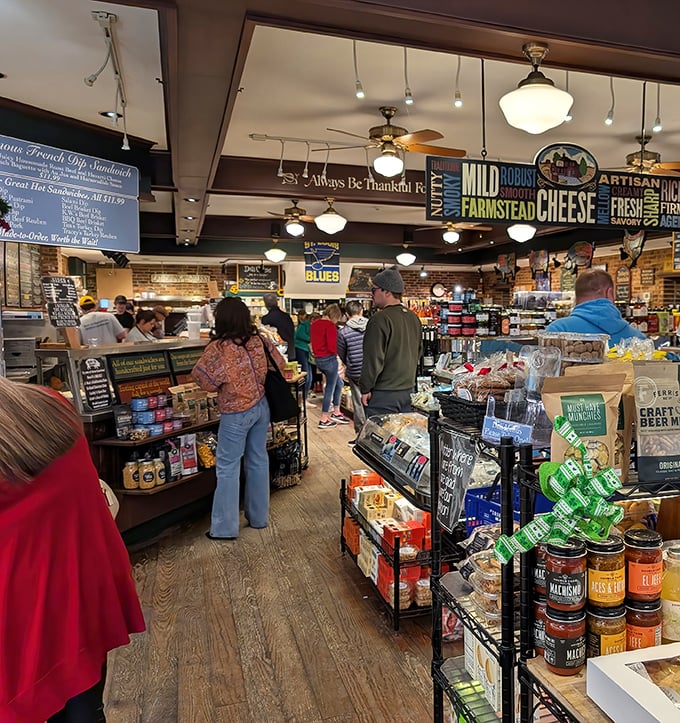 More than just a market: The adjacent Smoke House offers gourmet provisions, local specialties, and culinary treasures worth exploring after dinner.