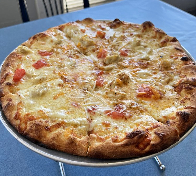 This isn't just pizza—it's a canvas where Maryland's seafood bounty meets Italian tradition in a delicious cultural exchange program.
