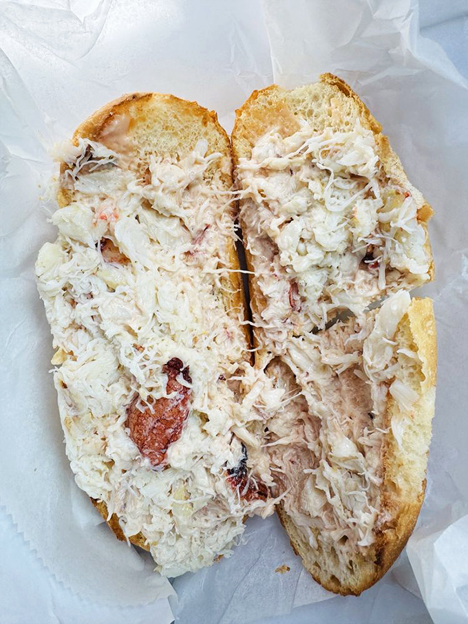 When a sandwich requires both hands and your full attention, you know you've found something special. This isn't fast food; it's food worth slowing down for.
