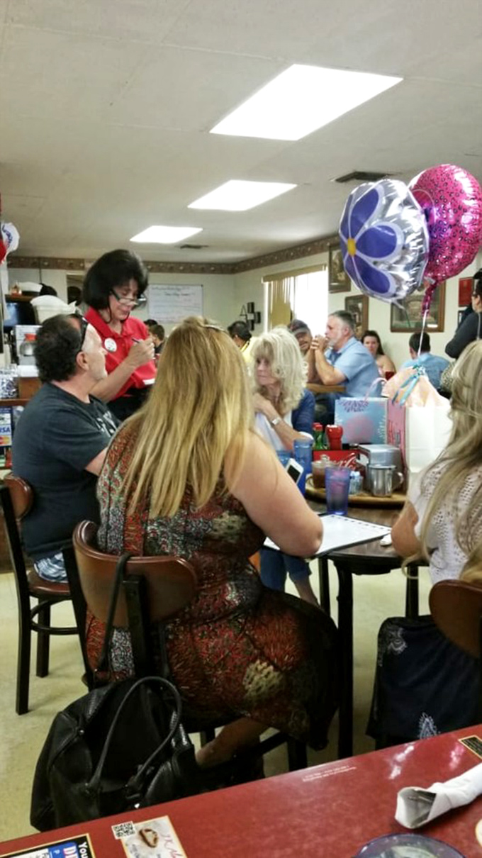 The dining room buzzes with conversation and celebration – proof that Flo's isn't just a place to eat, it's where community happens.