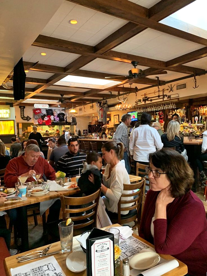 A dining room filled with people who've discovered what you just did—sometimes the best meals happen without Instagram fanfare. 
