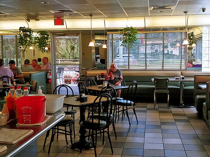 Every booth tells a story, every table holds memories, and somewhere in this room, someone's having the best breakfast of their week.