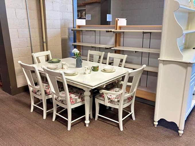 This charming dining set isn't just furniture—it's the backdrop for future family dinners, homework sessions, and "remember when" conversations.