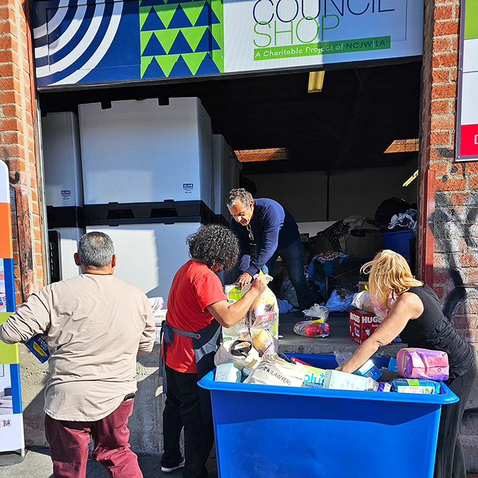 The donation center keeps this retail ecosystem thriving, where one person's goodbye becomes another's perfect hello discovery. 