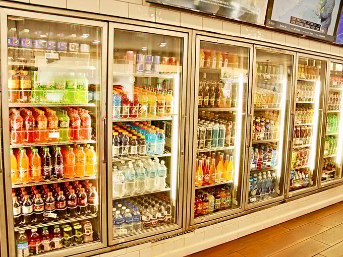 A beverage selection that rivals any convenience store but with infinitely better company.