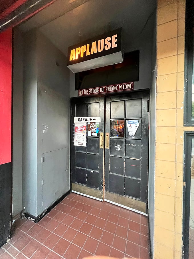 The entrance to your new favorite spot – humble on the outside, extraordinary on the inside.