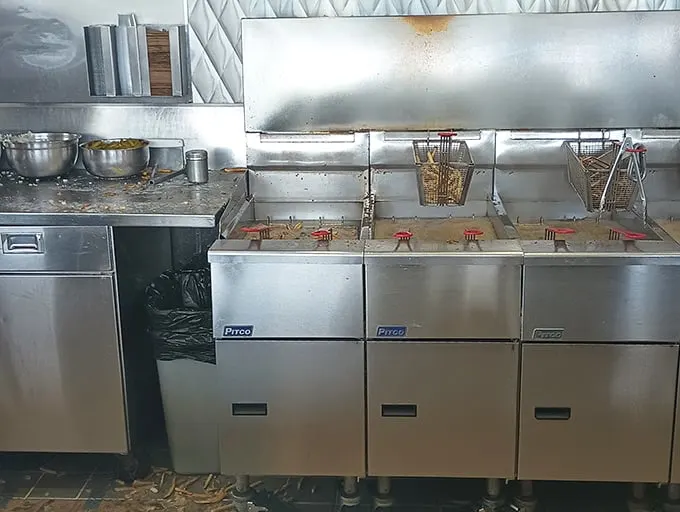 The fryer that launched a thousand cravings – where potatoes go to achieve their destiny.
