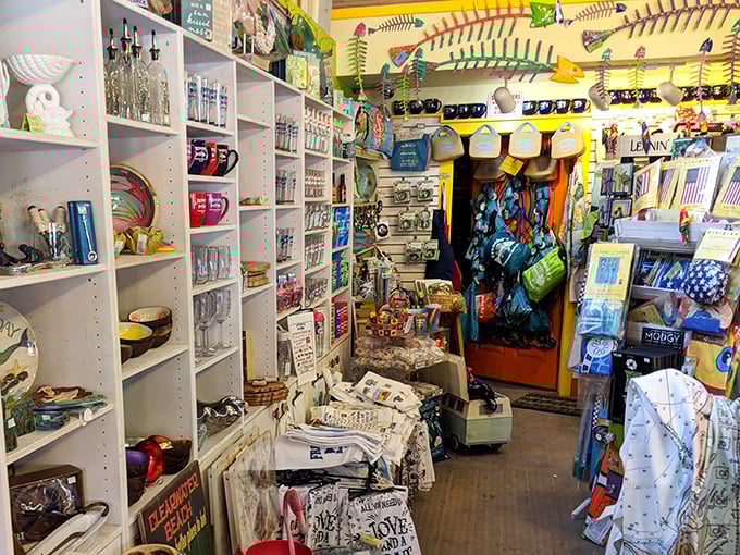 The gift shop offers take-home treasures for when you need to remember why elastic waistbands were invented.