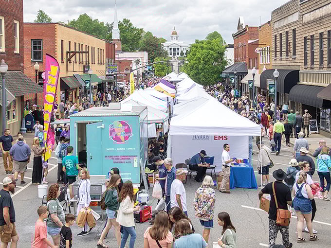 Greening Up the Mountains Festival isn't just an event—it's Sylva's community spirit on full display, complete with crafts, music, and mountain pride.