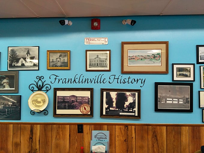 Not just walls of pictures—a community's timeline in photographs. Every frame tells a story that makes your meal taste even better.