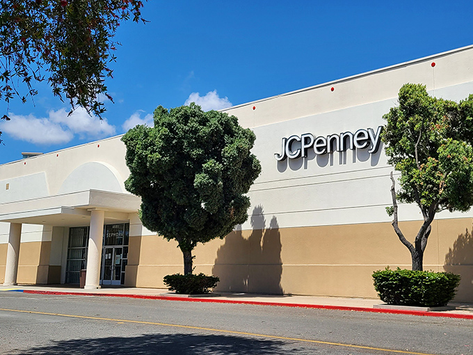JCPenney anchors local shopping options with practical essentials—because paradise still requires the occasional new bath towel.