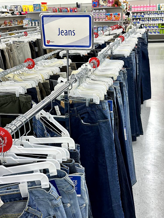 Jean therapy at its finest. Finding the perfect pair is like striking denim gold—and at these prices, you can claim the entire mine.