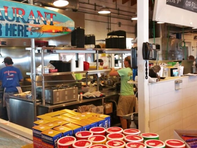 Behind the scenes where the magic happens – and by magic, I mean perfectly fried everything.