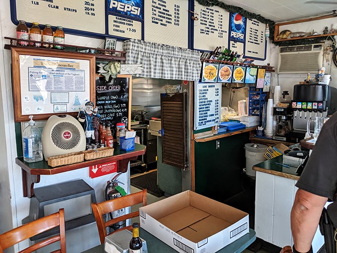 Where the magic happens. No fancy equipment, no pretentious sous vide machines—just well-maintained fryers and decades of know-how.