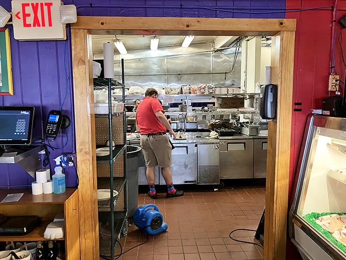 Where seafood magic happens. The kitchen may not be fancy, but neither are the best days at the beach. 