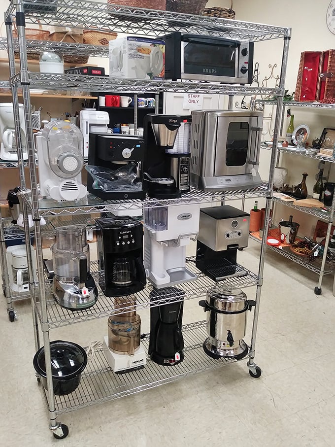 The small appliance graveyard where coffee makers and toasters get their second chance at kitchen glory. 