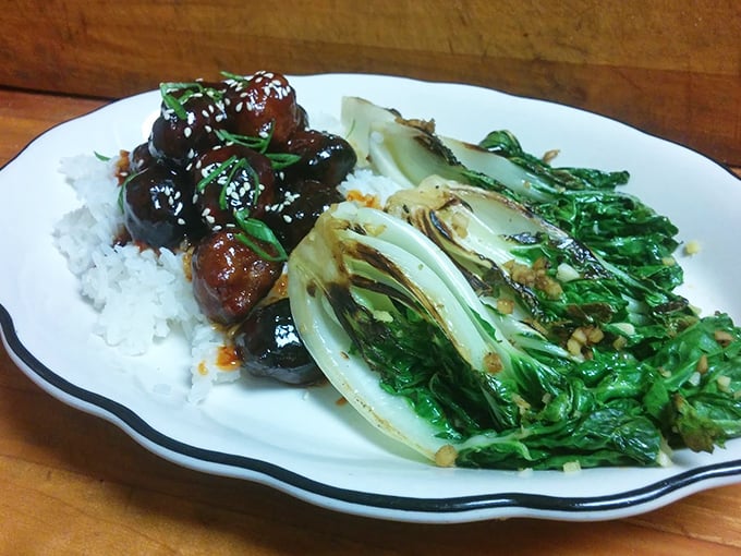 These Korean BBQ meatballs with bok choy prove Sulimay's isn't just about breakfast – they're playing the full culinary field with confidence.