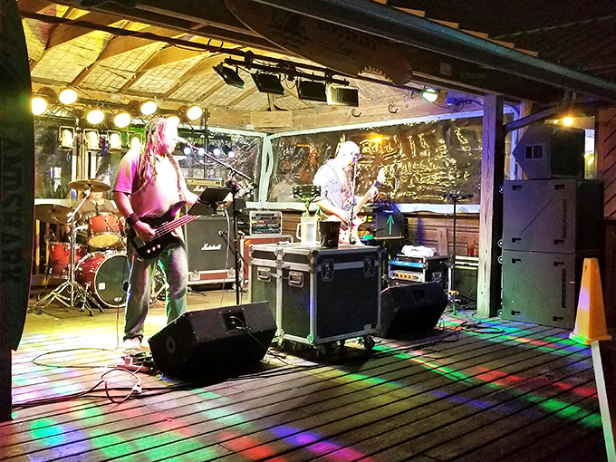 Live music sets the soundtrack for your seafood feast—no elevator versions of "Margaritaville" here, just authentic Florida vibes.