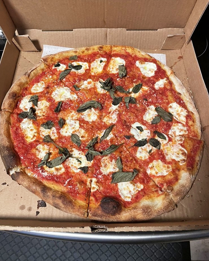 This margherita pizza is minimalism at its finest – proof that when you have perfect ingredients, you don't need to complicate matters. 