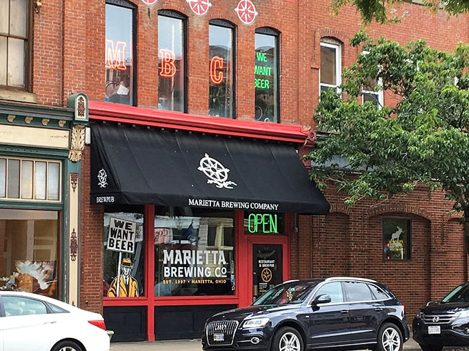 Marietta Brewing Company serves craft beer in a historic building where every pint tastes like local pride.