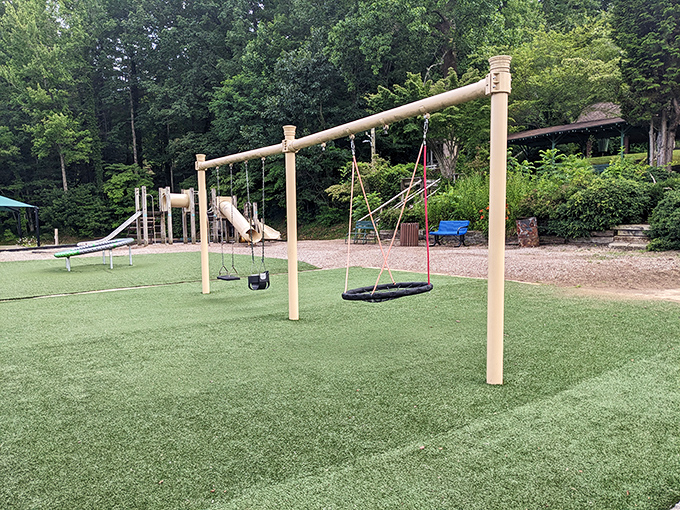 McCreery Park proves that playgrounds aren't just for kids—they're for parents who secretly want a turn on those swings too.