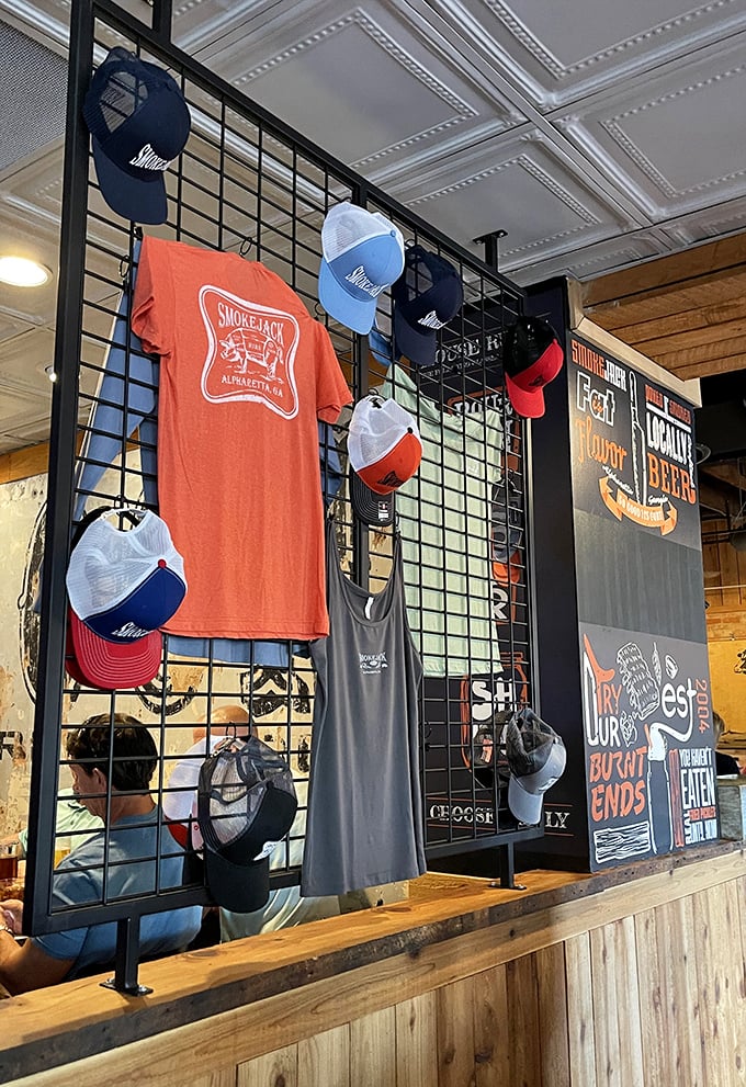 Merchandise that lets you take home the Smokejack experience—minus the actual burnt ends, which is truly the only downside.