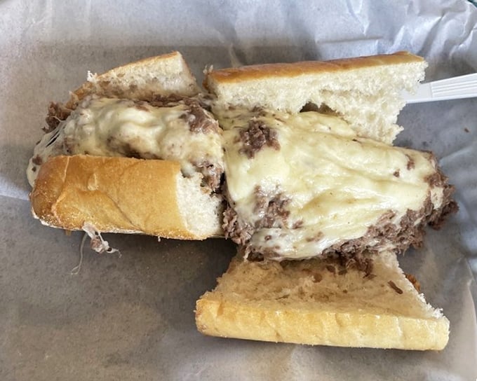 Proof that good things come in small packages—this mini cheesesteak delivers maximum flavor without requiring you to unhinge your jaw.