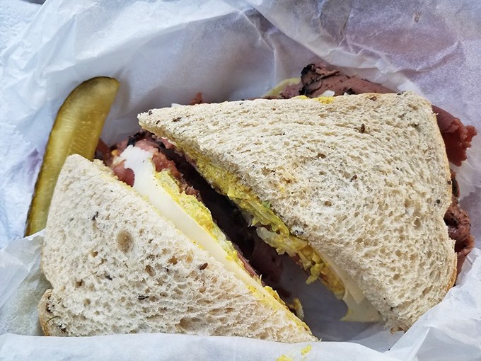 The New Yorker sandwich has the confidence of a Manhattan cabbie and twice the substance—no wonder it's a menu standout.