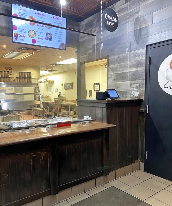 Order Here isn't just a sign—it's the starting line for a soul food journey that begins with anticipation and ends with satisfaction.