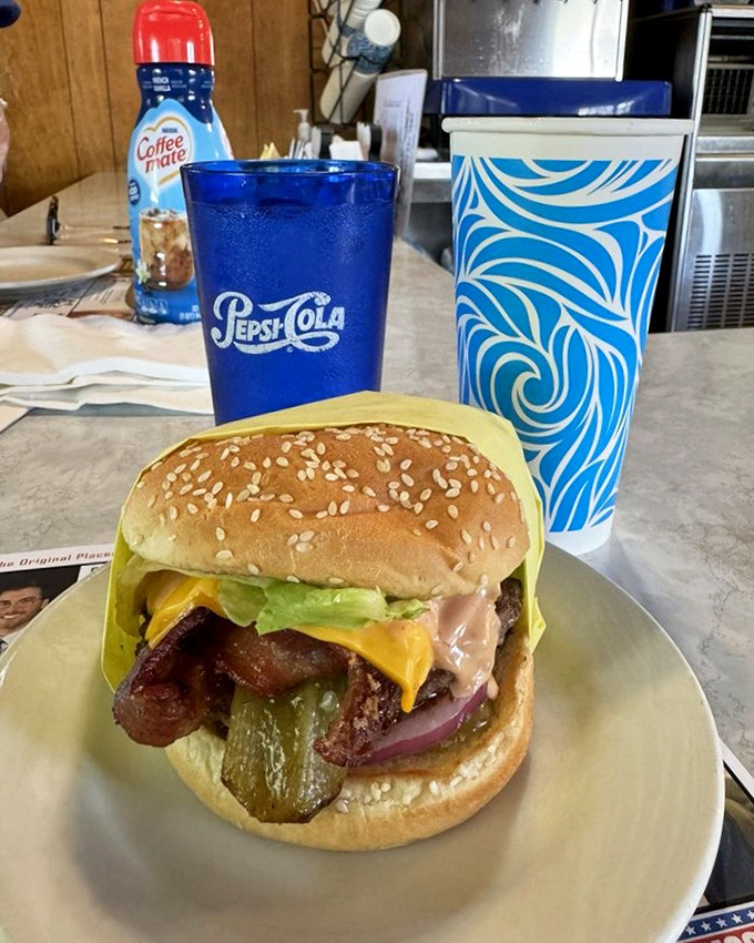 The Ortega bacon burger – when regular burgers just aren't enough adventure for your taste buds.